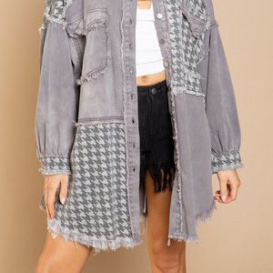 POL | Jackets & Coats | Patchwork Peace And Love Denim Jacket | Poshmark